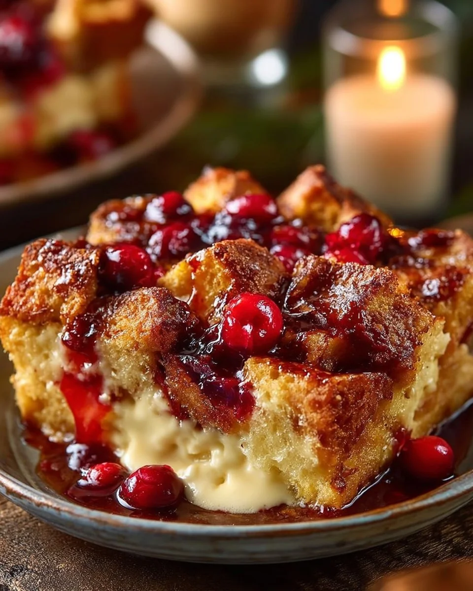 Baked Cherry Cheesecake French Toast