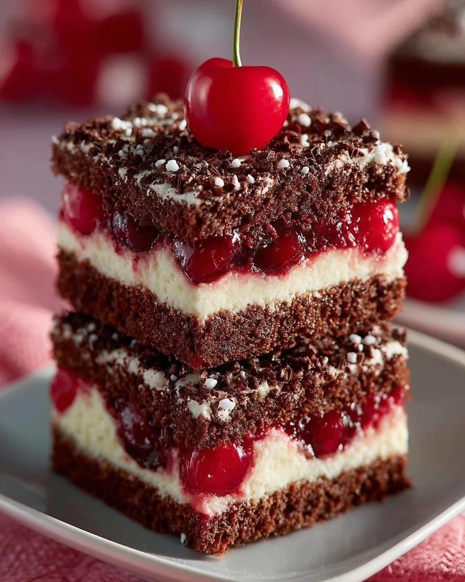 Cherry Brownie Dream Bars