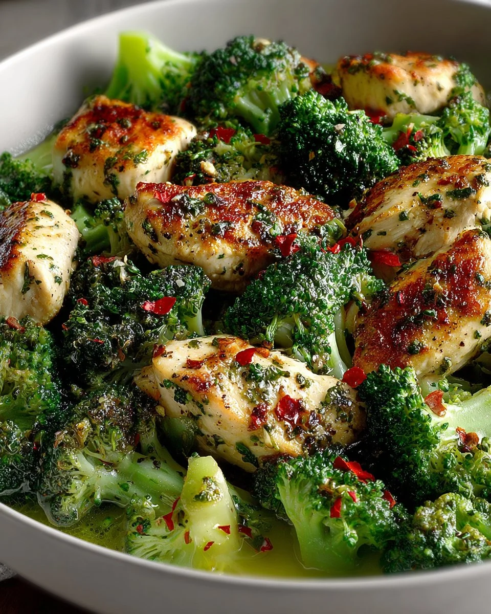 Garlic Butter Chicken & Broccoli