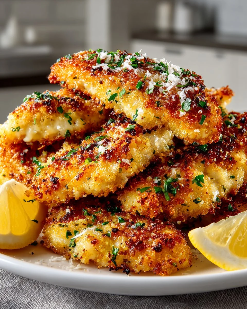 Lemon Garlic Parmesan Chicken Tenders