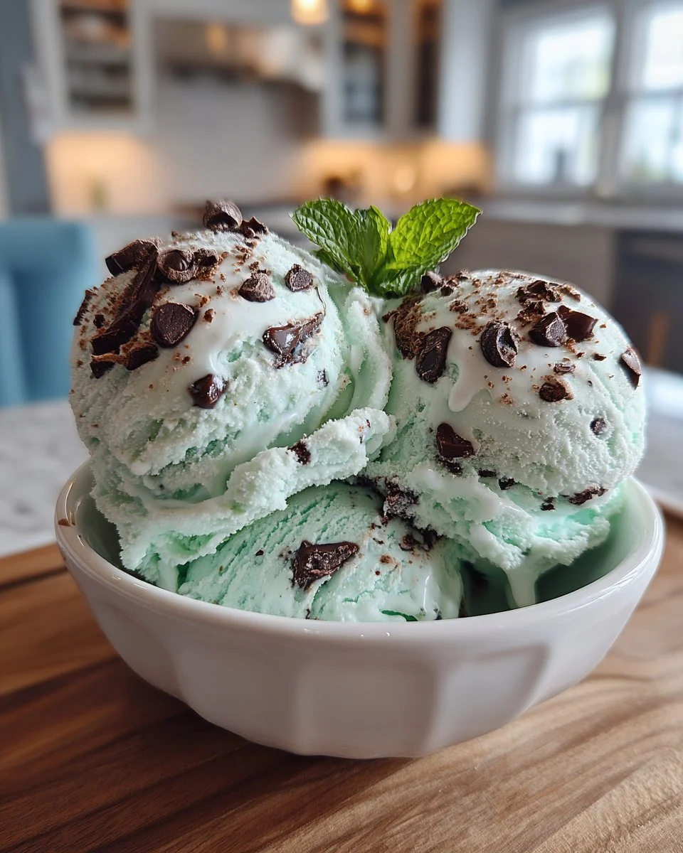 Mint Chocolate Chip Ice Cream