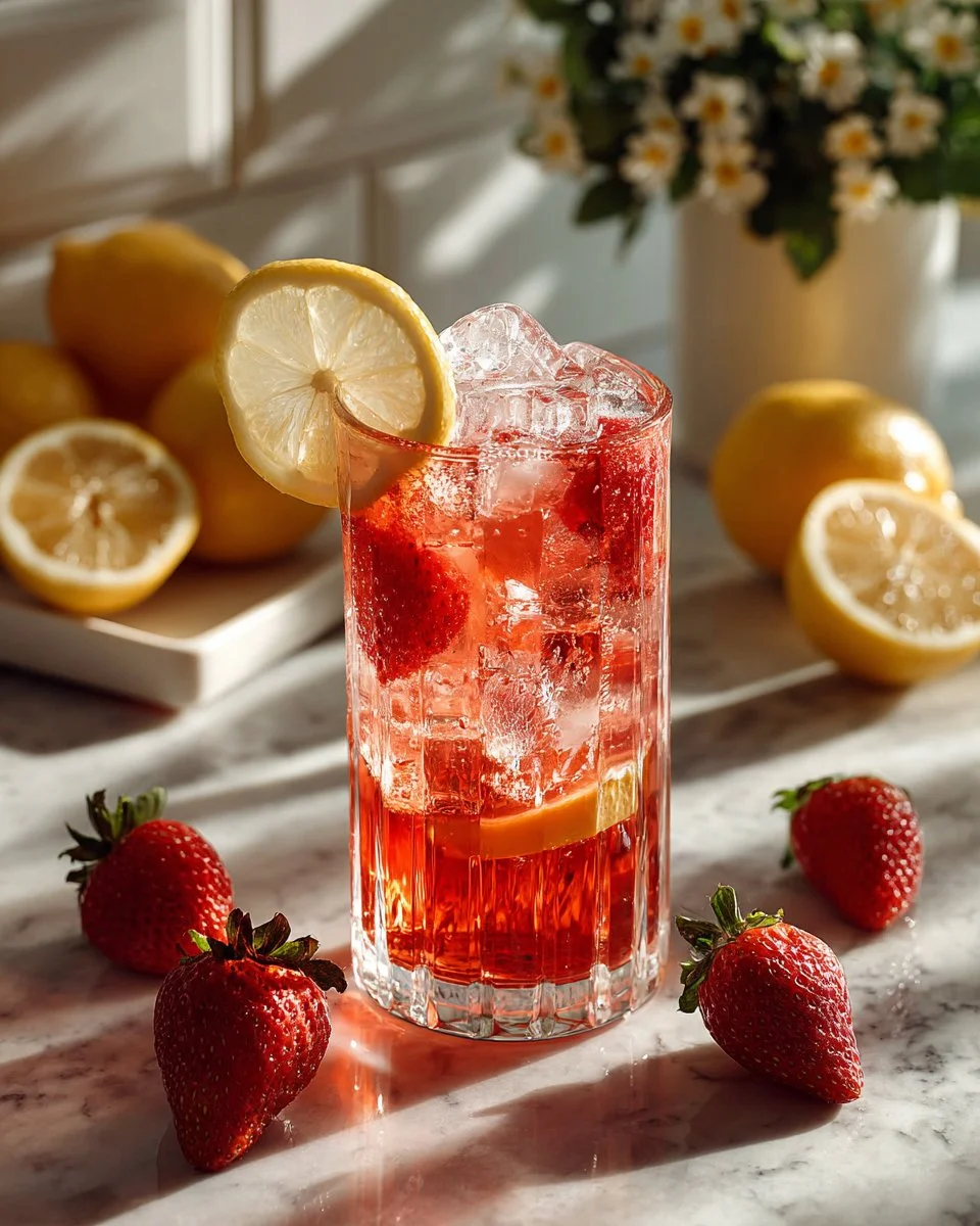 Strawberry Lemonade Spritzer