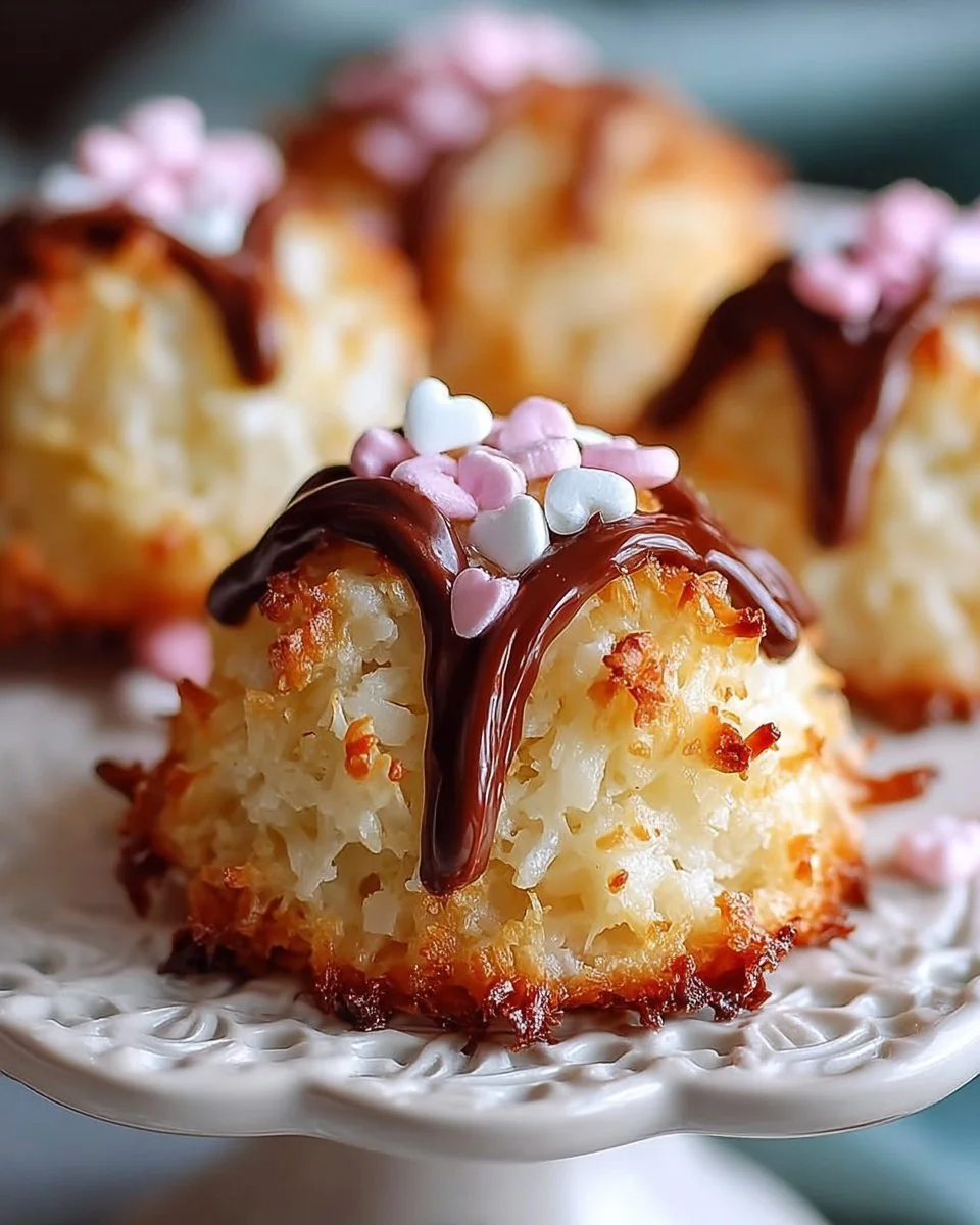 Valentine's Day Coconut Macaroons