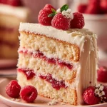 White Chocolate Raspberry Cake