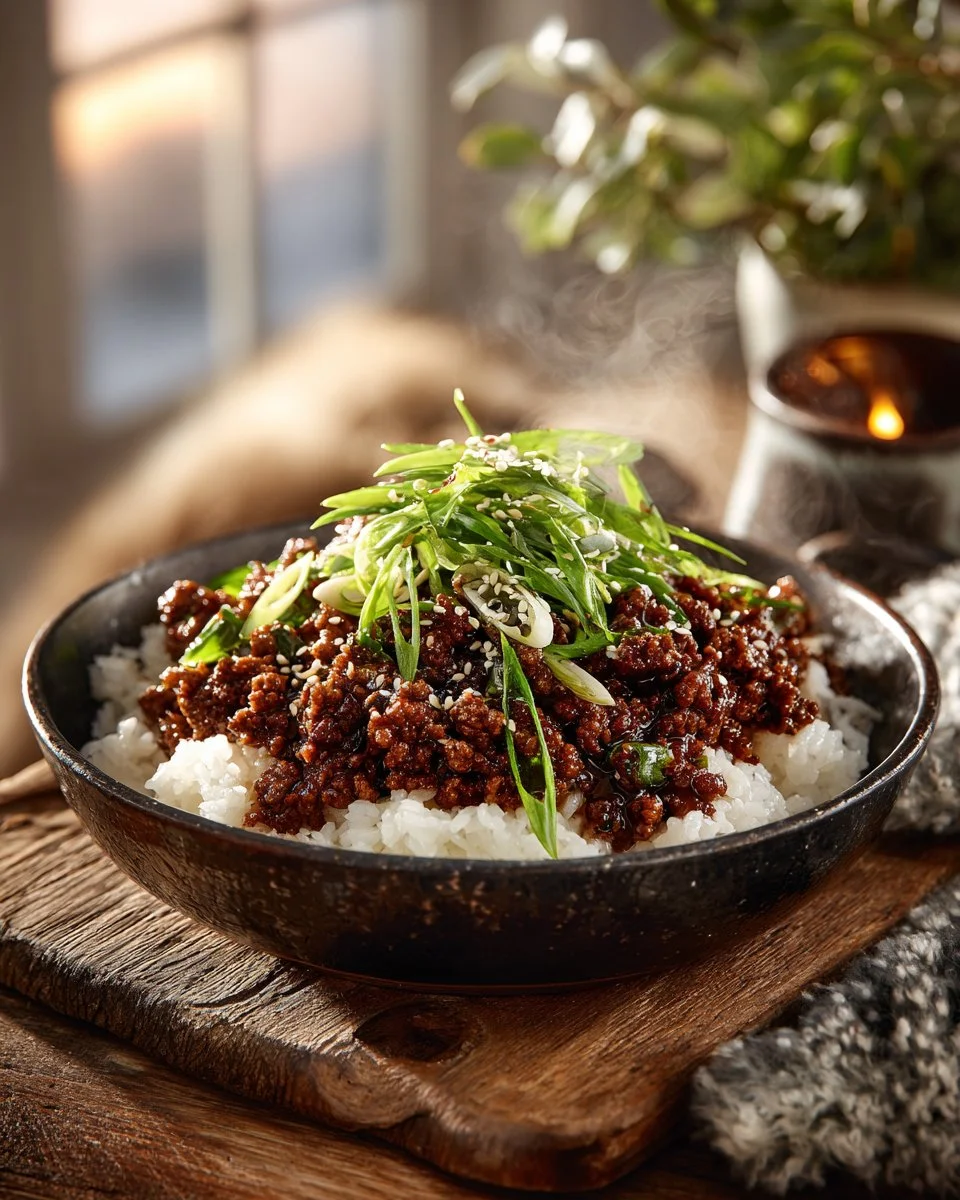 Korean Ground Beef Bowls
