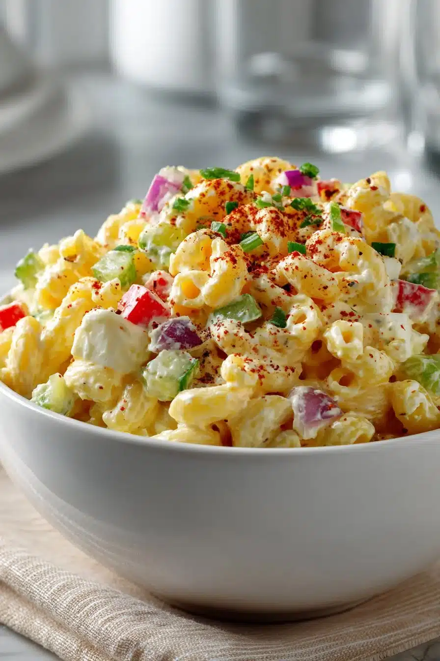 Classic Creamy Amish Macaroni Salad