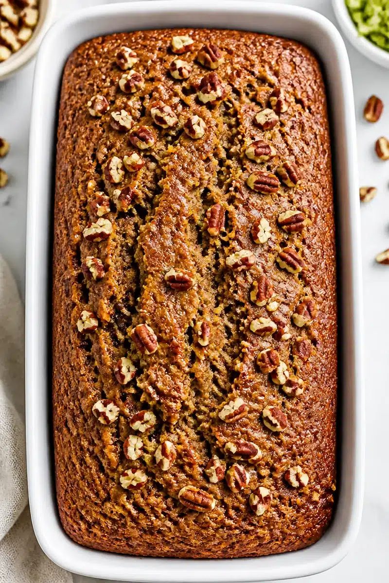 Moist Brown Sugar And Pecan Zucchini Bread
