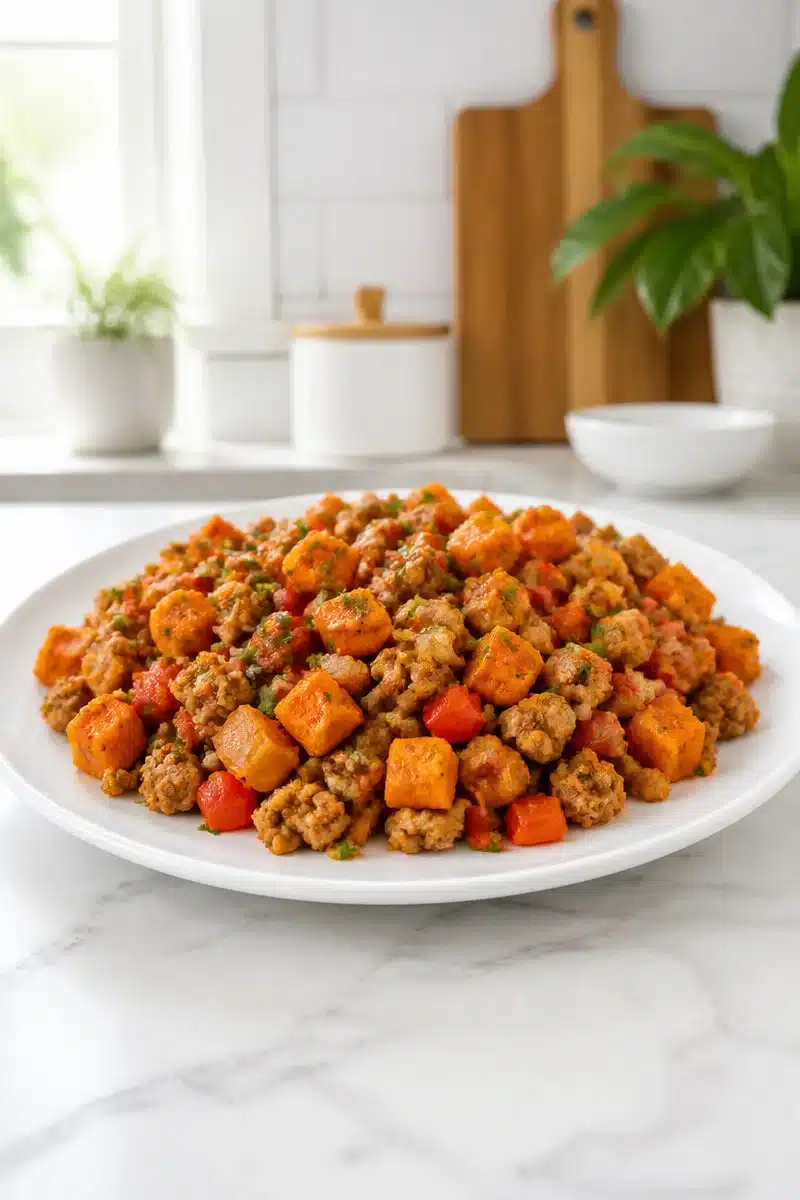 One Pan Sweet Potato And Ground Turkey Recipes